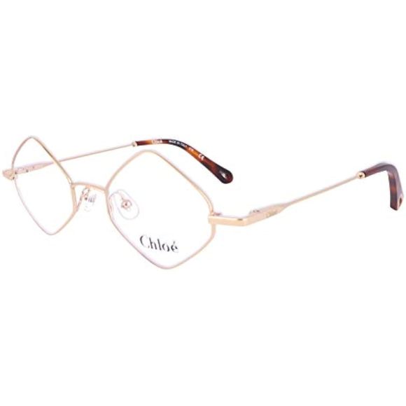 Chloe | Accessories | New Chloe Ce 258 717 Yellow Gold Eyeglasses 46mm ...